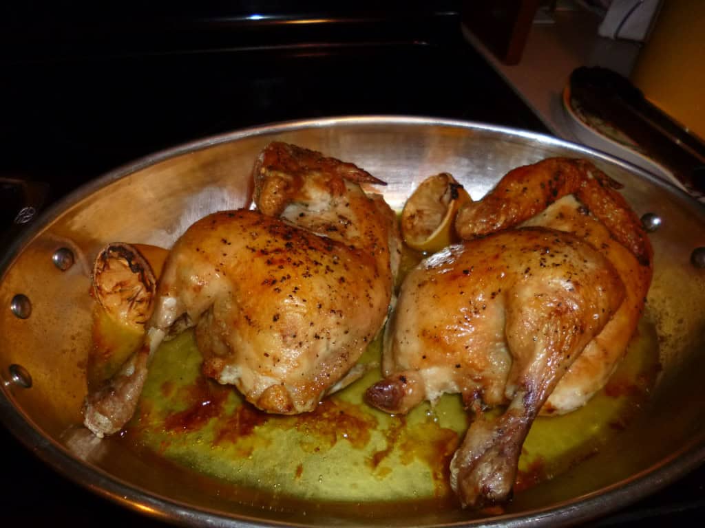 Roasted Split Chicken With Pan Sauce – Tiny New York Kitchen