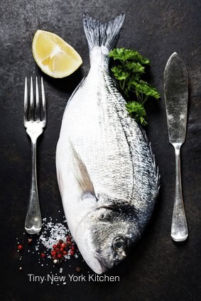 Cooking Fish - Tiny New York Kitchen