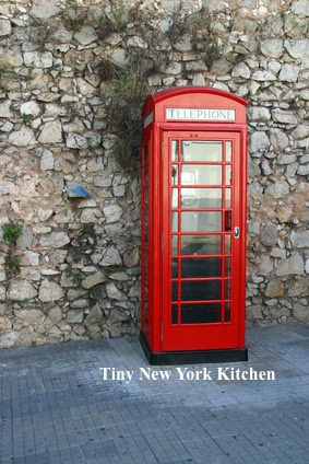 The Iconic Red Phone Box - Tiny New York Kitchen