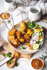 Chicken Satay Skewers With Peanut Sauce – Tiny New York Kitchen